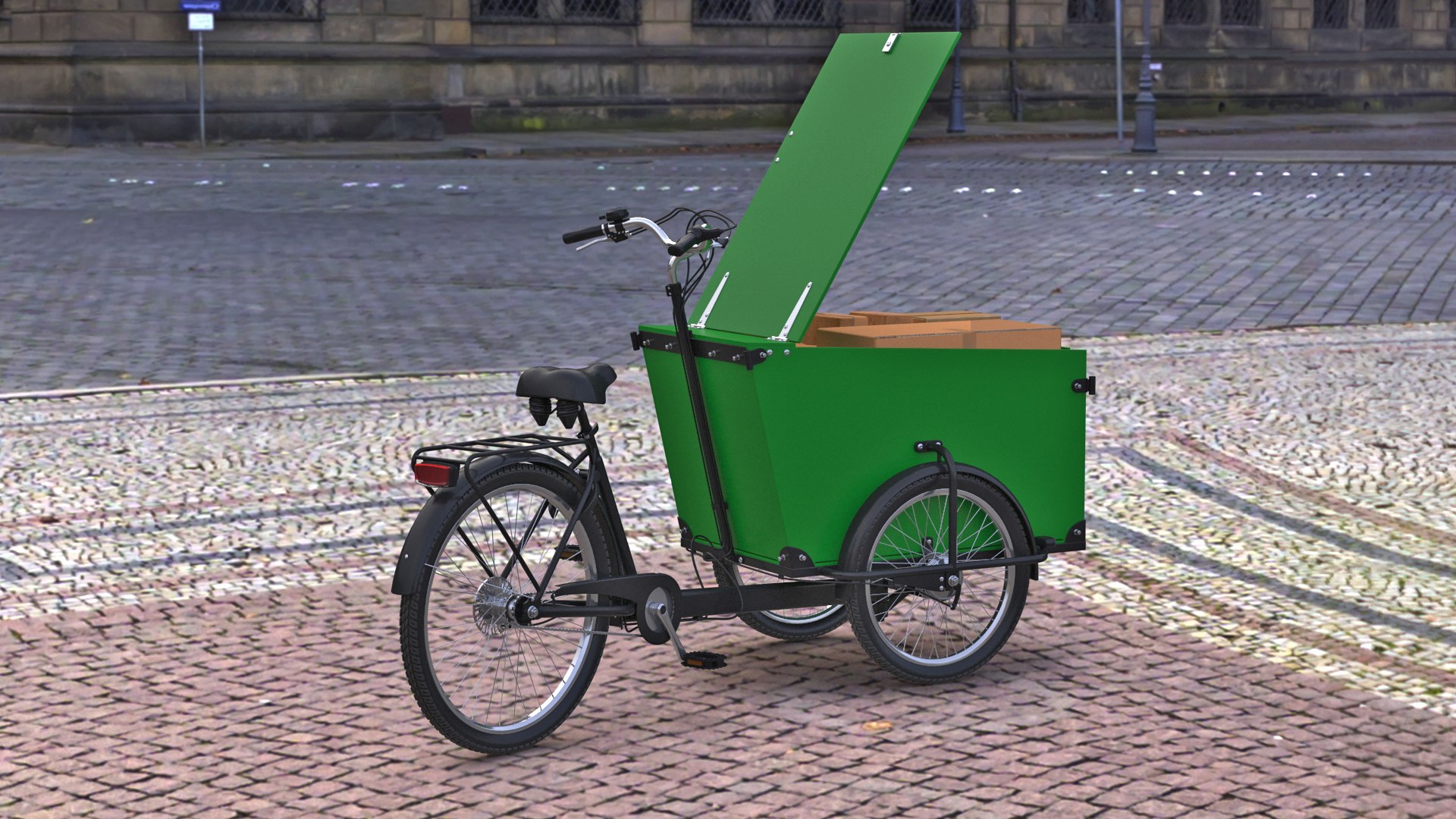 Cargo Bike Rigged 3D Model - TurboSquid 1560667