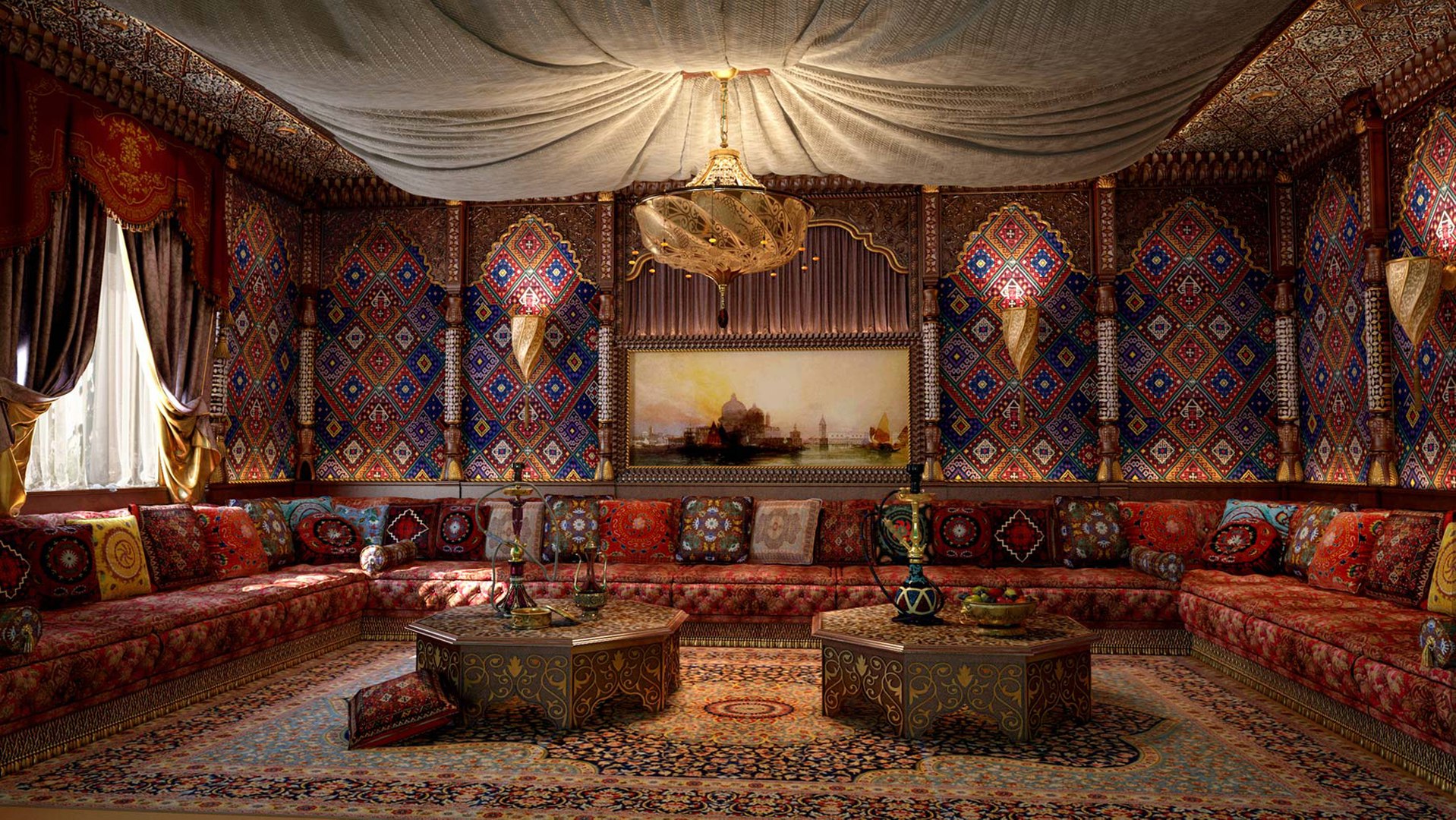 Arabic Frame Picture Eastern Big Picture 3D Model - TurboSquid 1832775