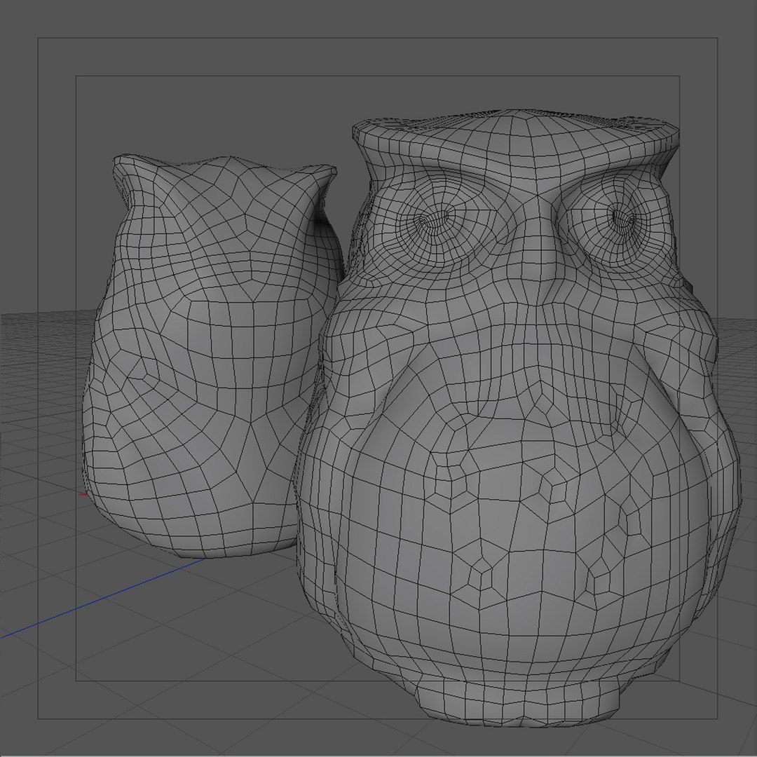 3d vintage owl