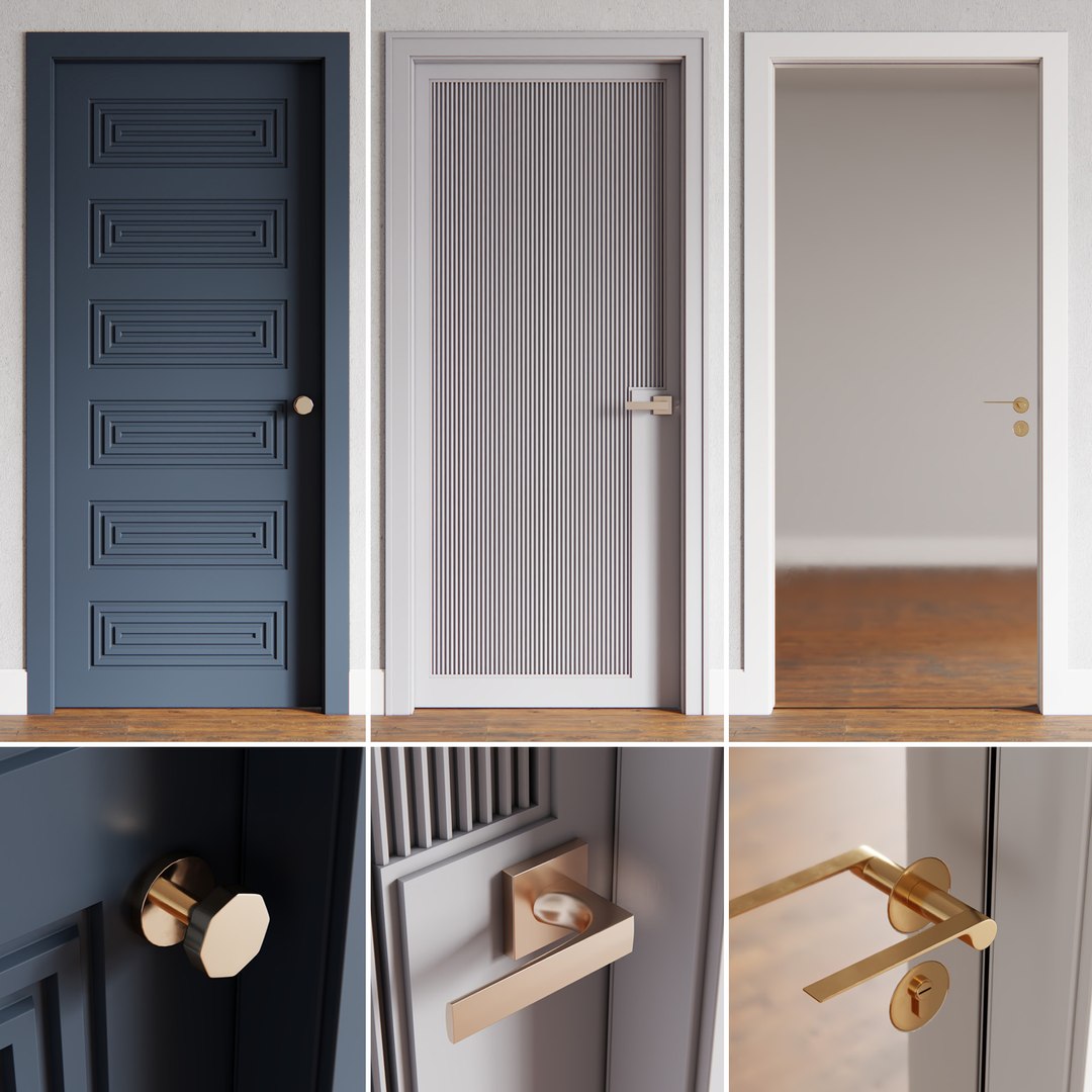 Doors 1 3 Models 3D Model - TurboSquid 1996242