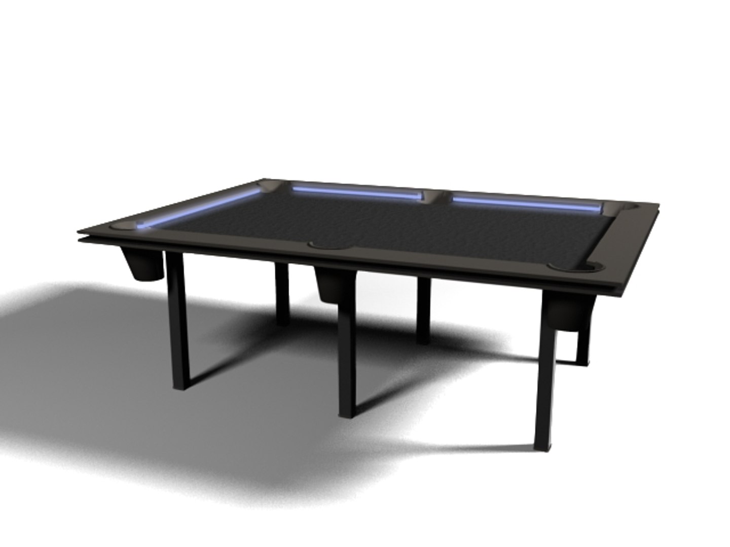 Modern-style Pool Table 3d Lwo