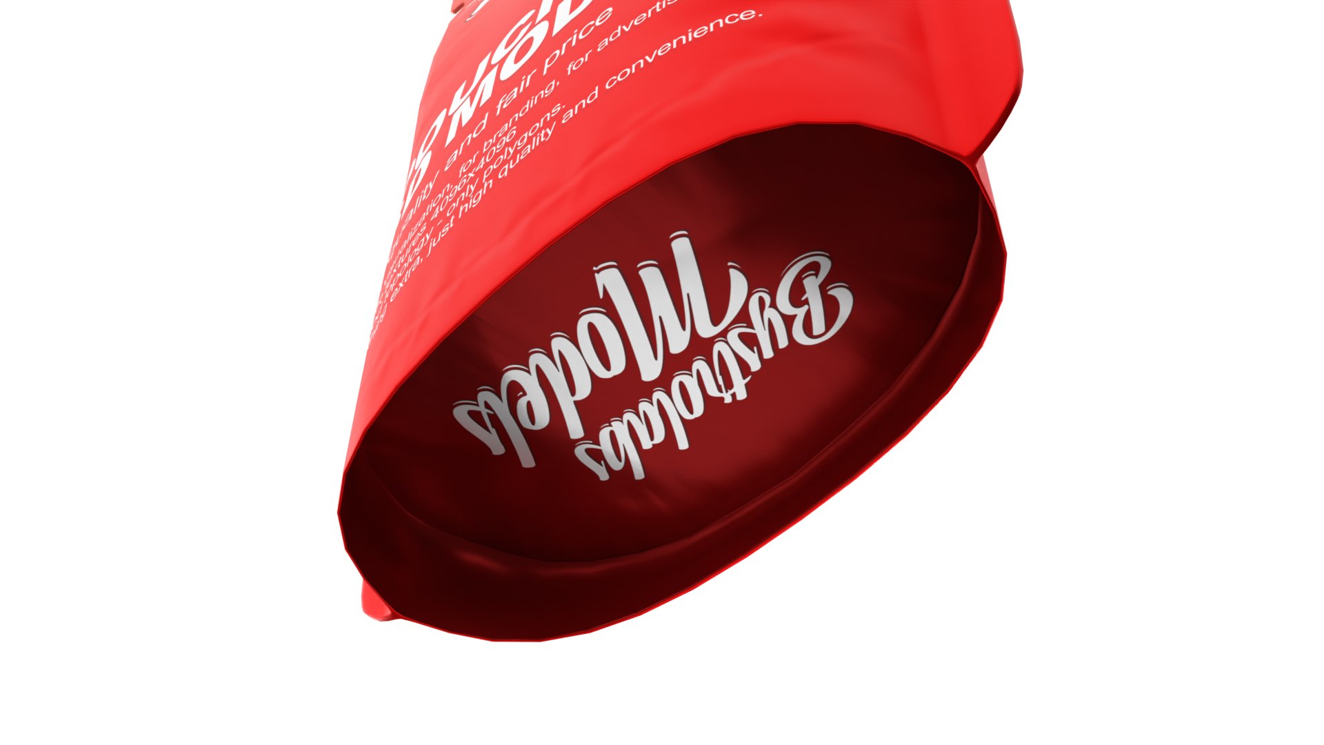 Red Food Pouch 3D Model - TurboSquid 2221381