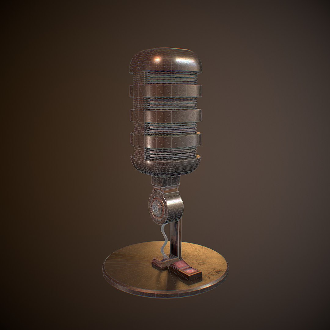 3D Model Old Microphone - TurboSquid 1612543
