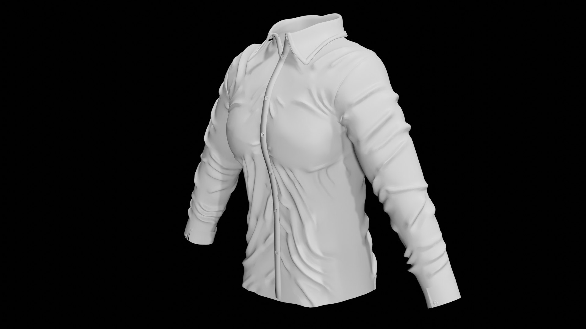 3D Female Shirt Model - TurboSquid 1843687