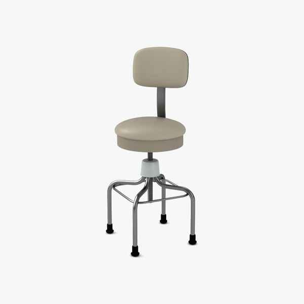 modelo 3d Medical Stool with back - TurboSquid 2009716