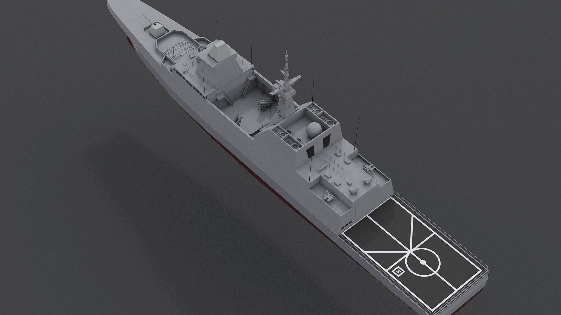 3D Model Formidable Class Frigate - TurboSquid 1617123