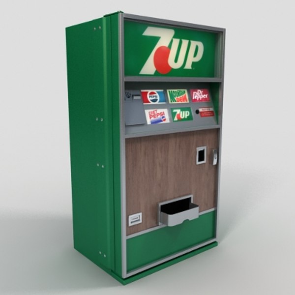 soda machine 3d max