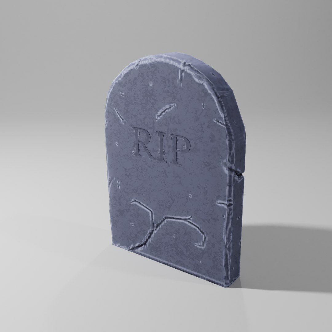 Stylized Tombstone 3D Model - TurboSquid 1631215