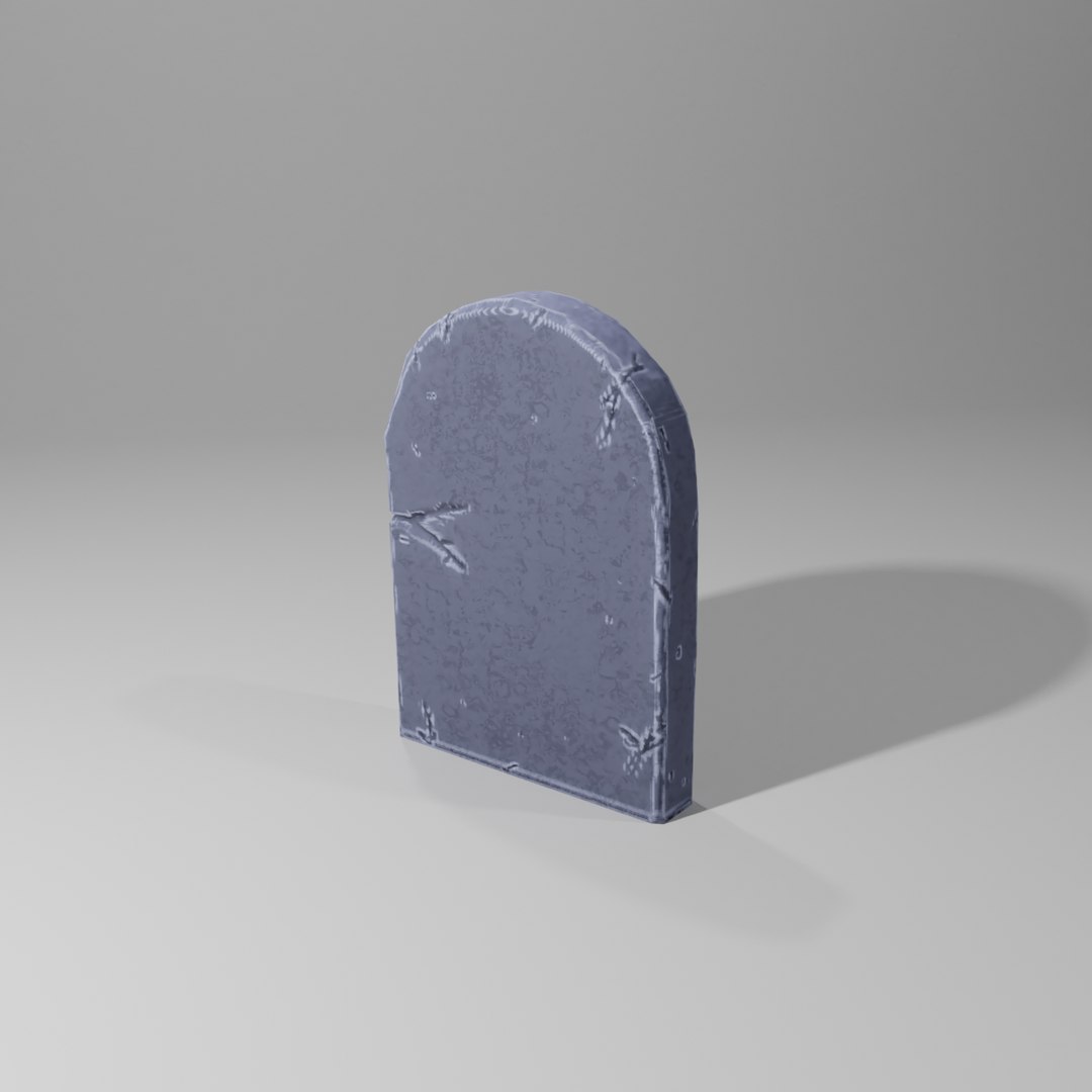 Stylized Tombstone 3D Model - TurboSquid 1631215