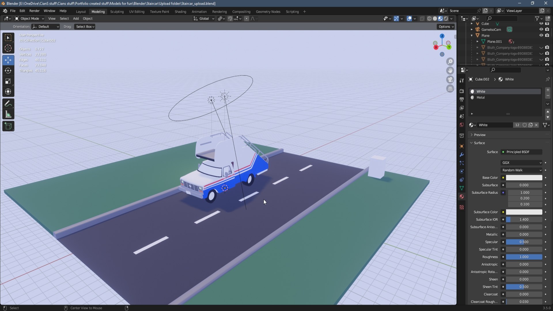 Staircar Arrested Development- Low Poly 3D Model - TurboSquid 2054503