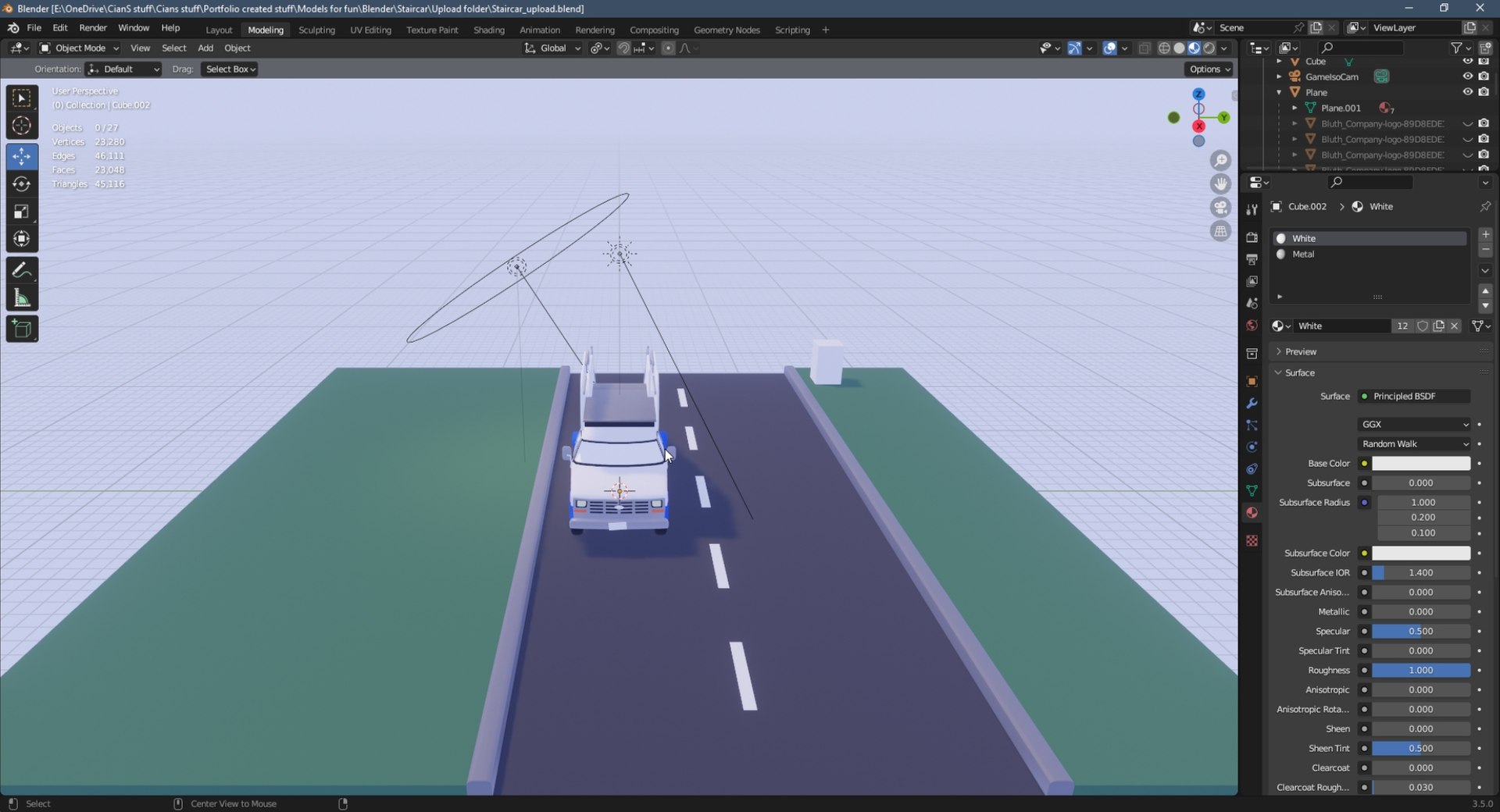 Staircar Arrested Development- Low Poly 3D Model - TurboSquid 2054503