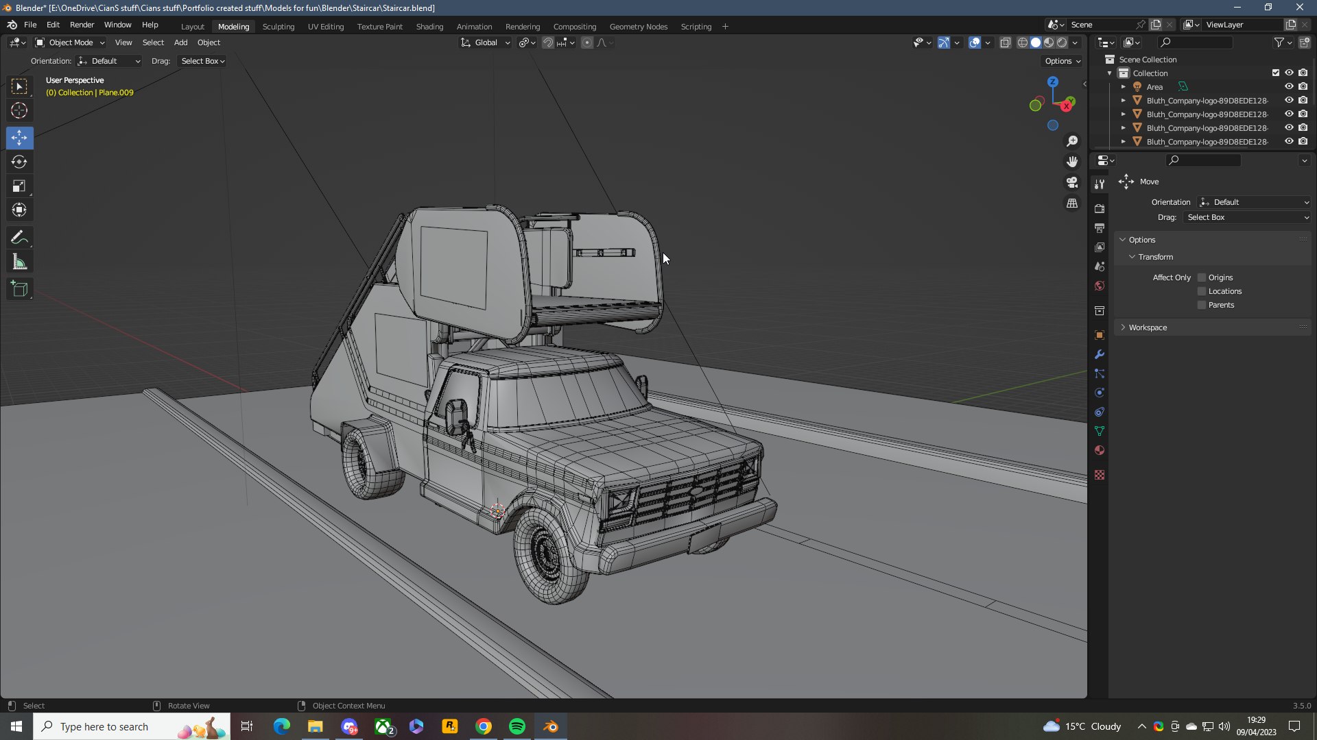 Staircar Arrested Development- Low Poly 3D Model - TurboSquid 2054503