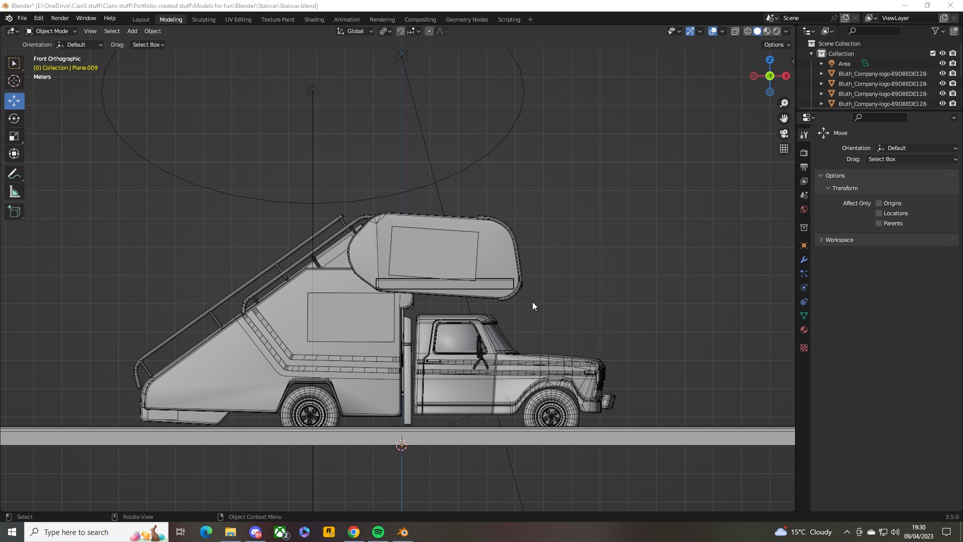 Staircar Arrested Development- Low Poly 3D Model - TurboSquid 2054503