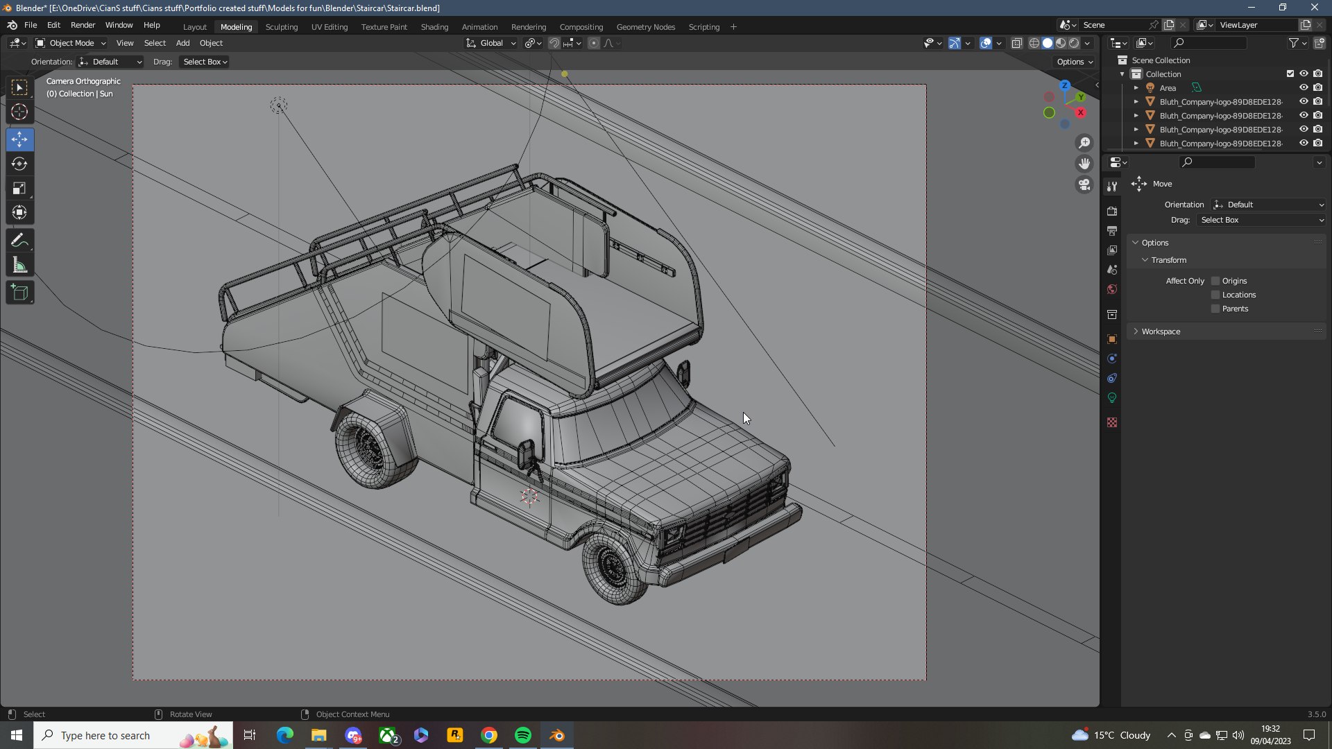 Staircar Arrested Development- Low Poly 3D Model - TurboSquid 2054503