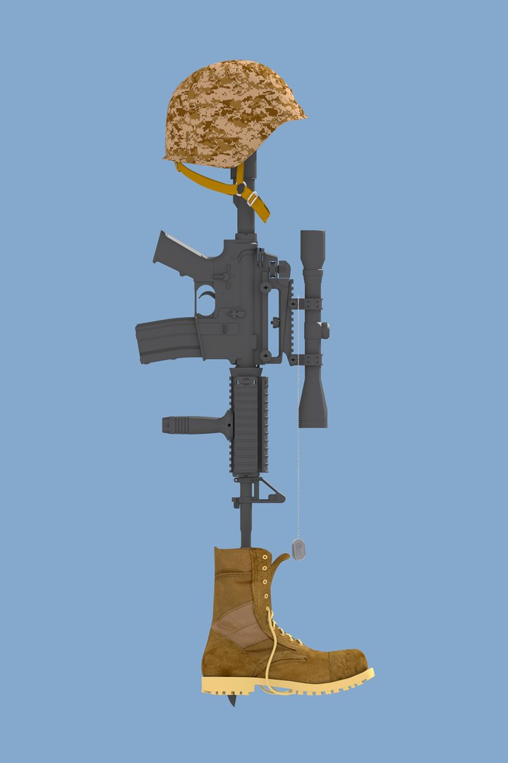 Battlefield Cross 3D - TurboSquid 2215667