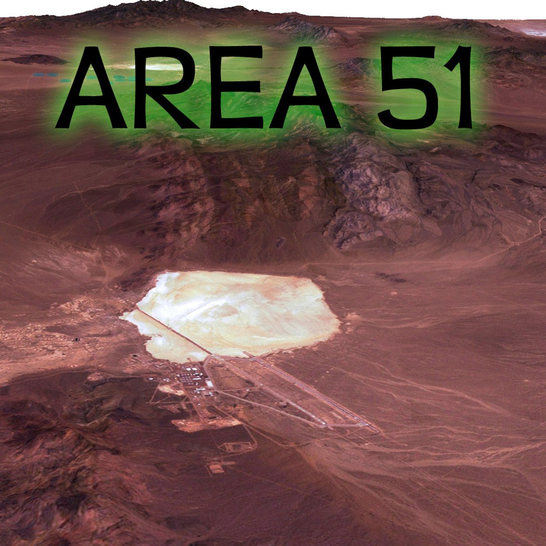 3d Area 51 Terrain Model