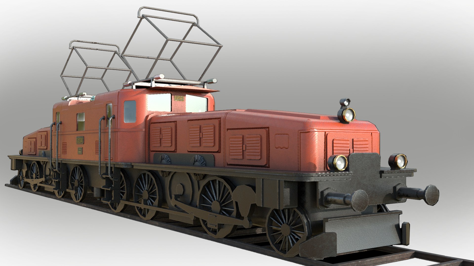 3D Model Class Ce 68 II Crocodile Electric Locomotive - TurboSquid 2138266
