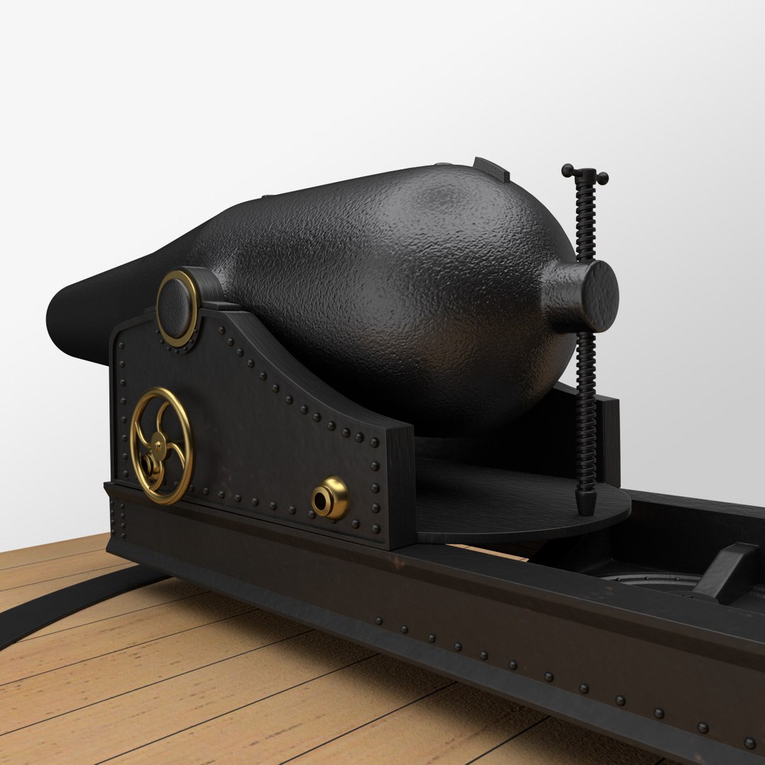Dhalgren Smooth-bore Cannon 3d Obj