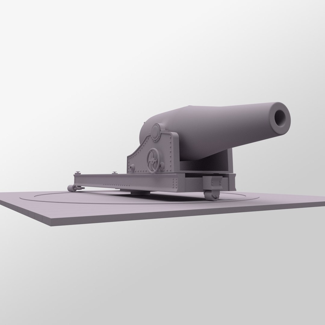 Dhalgren Smooth-bore Cannon 3d Obj