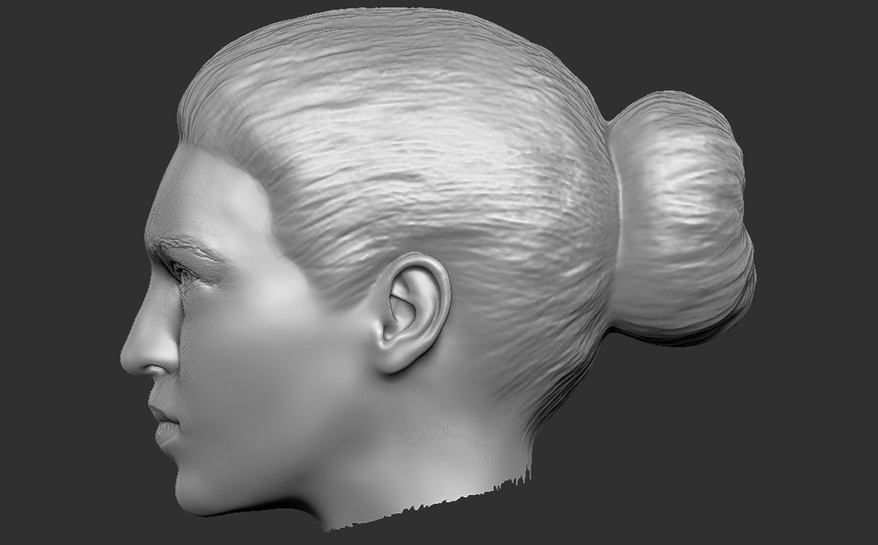 Woman Head 3D Model - TurboSquid 1656573