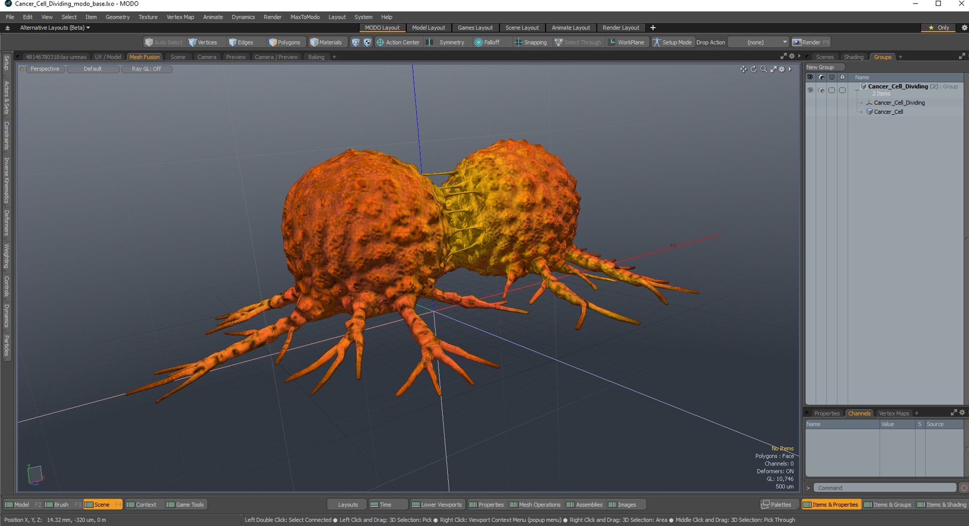 3D Cancer Cell Dividing For 3D Print Model - TurboSquid 2256183