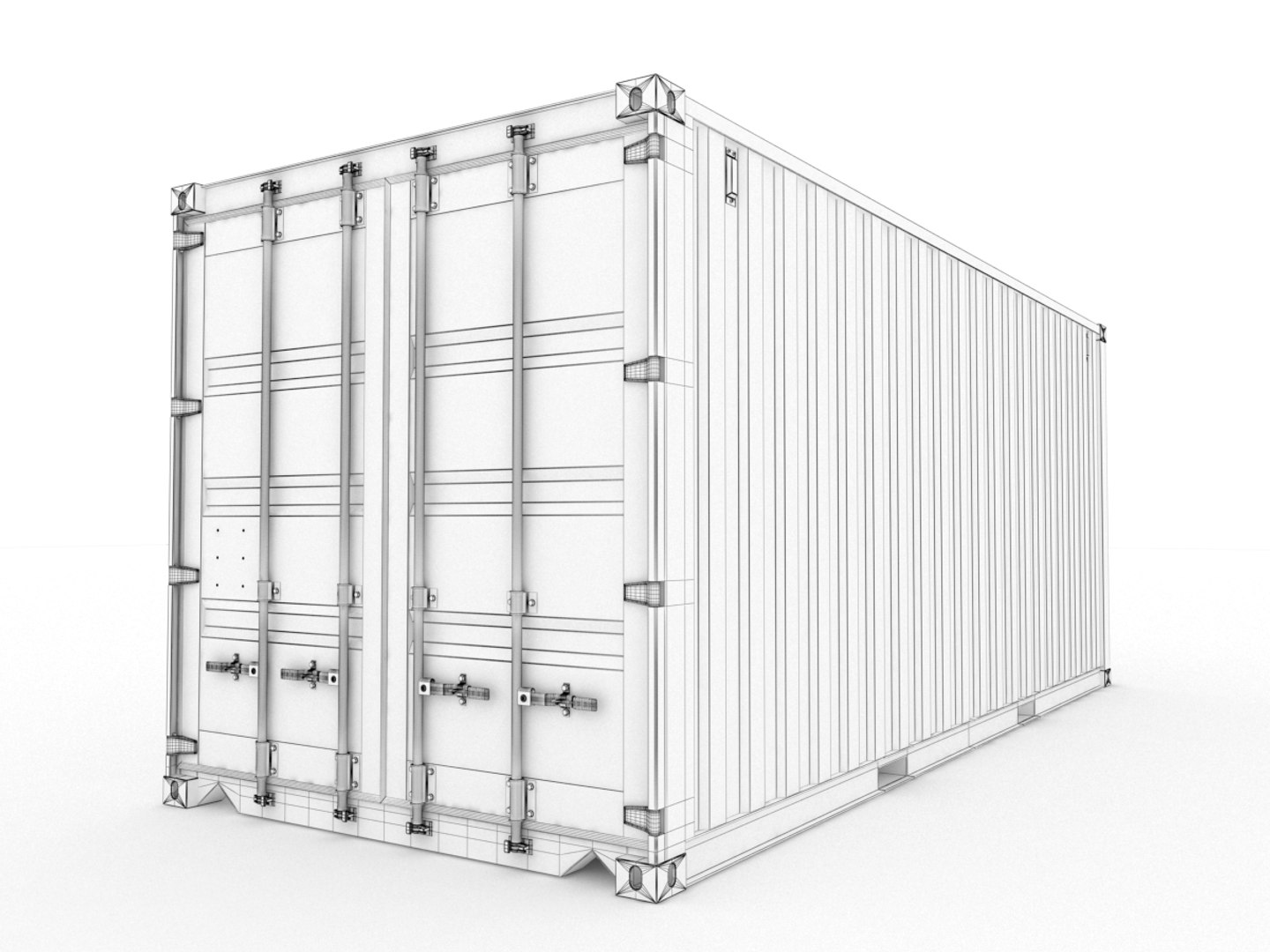 20 feet shipping container 3D model - TurboSquid 1237433
