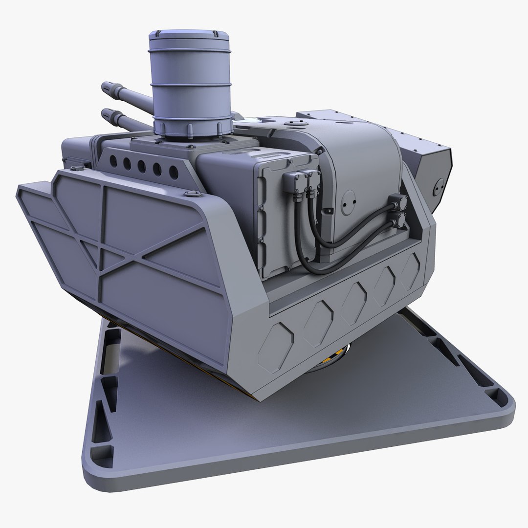 Light Laser Turret Model - TurboSquid 1235713