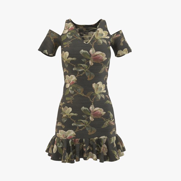 modelo 3d Vestido vestido - TurboSquid 1610923