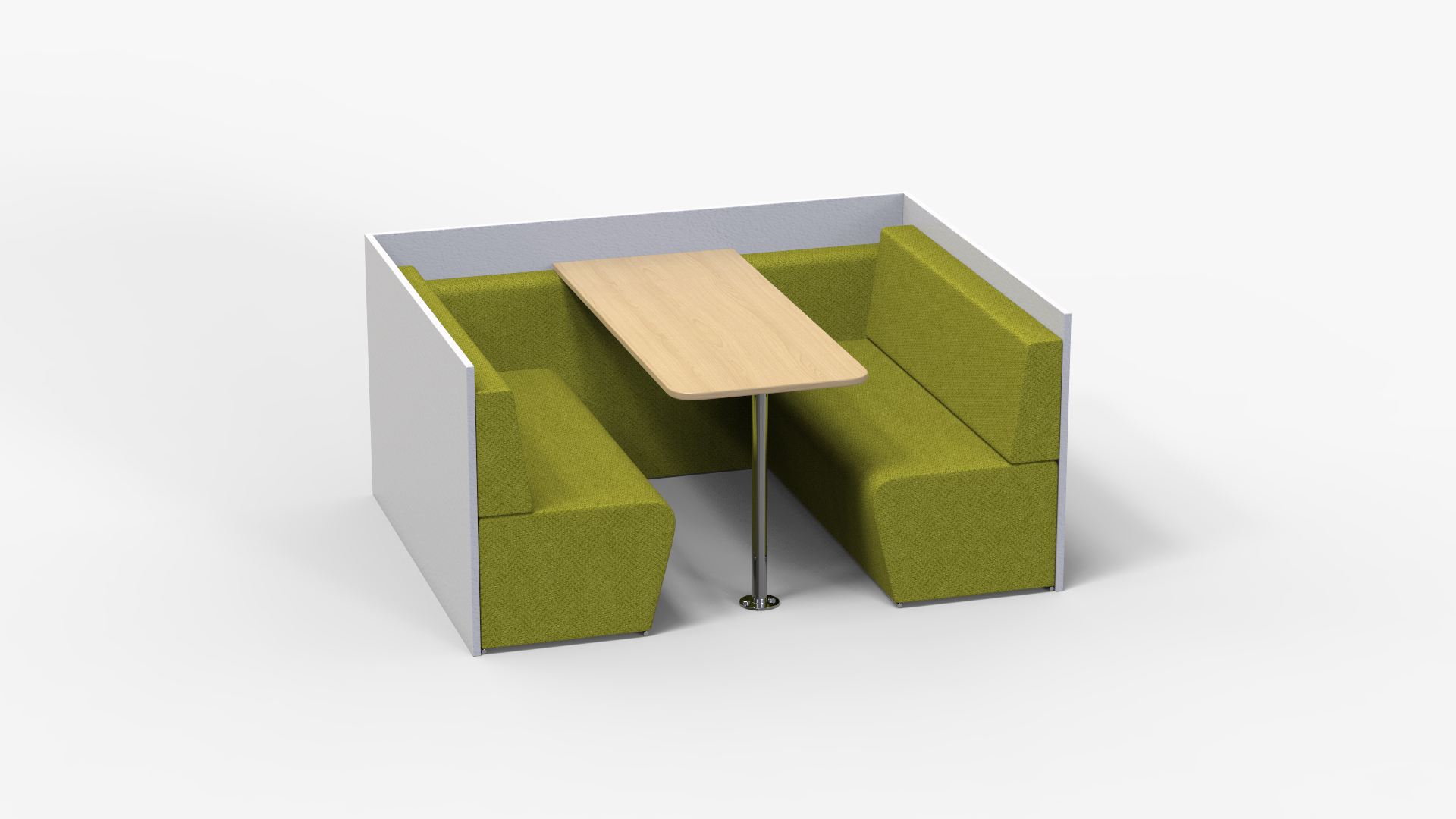 3D Restaurant Booth Seating Model - TurboSquid 2332528