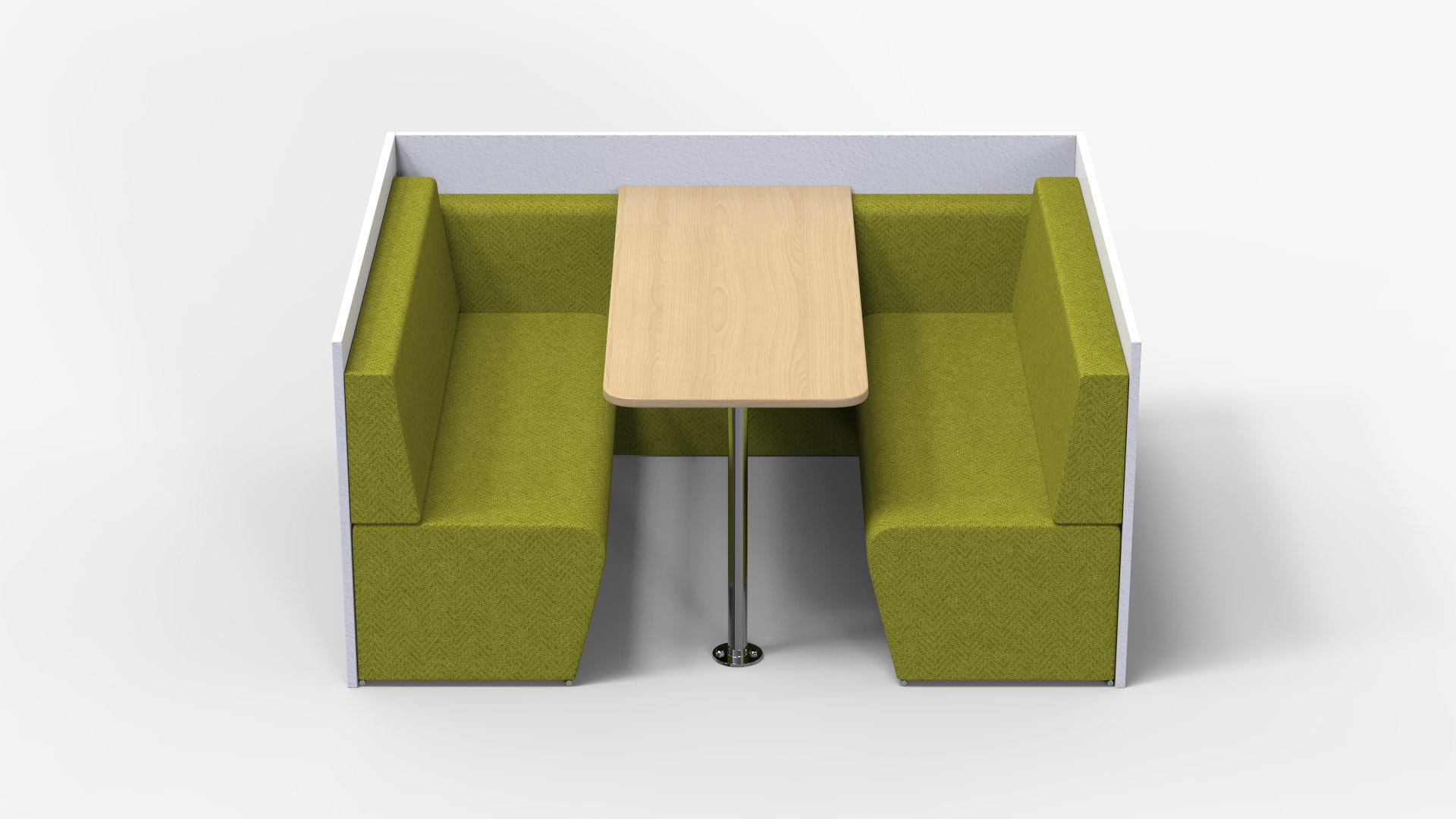 3D Restaurant Booth Seating Model - TurboSquid 2332528