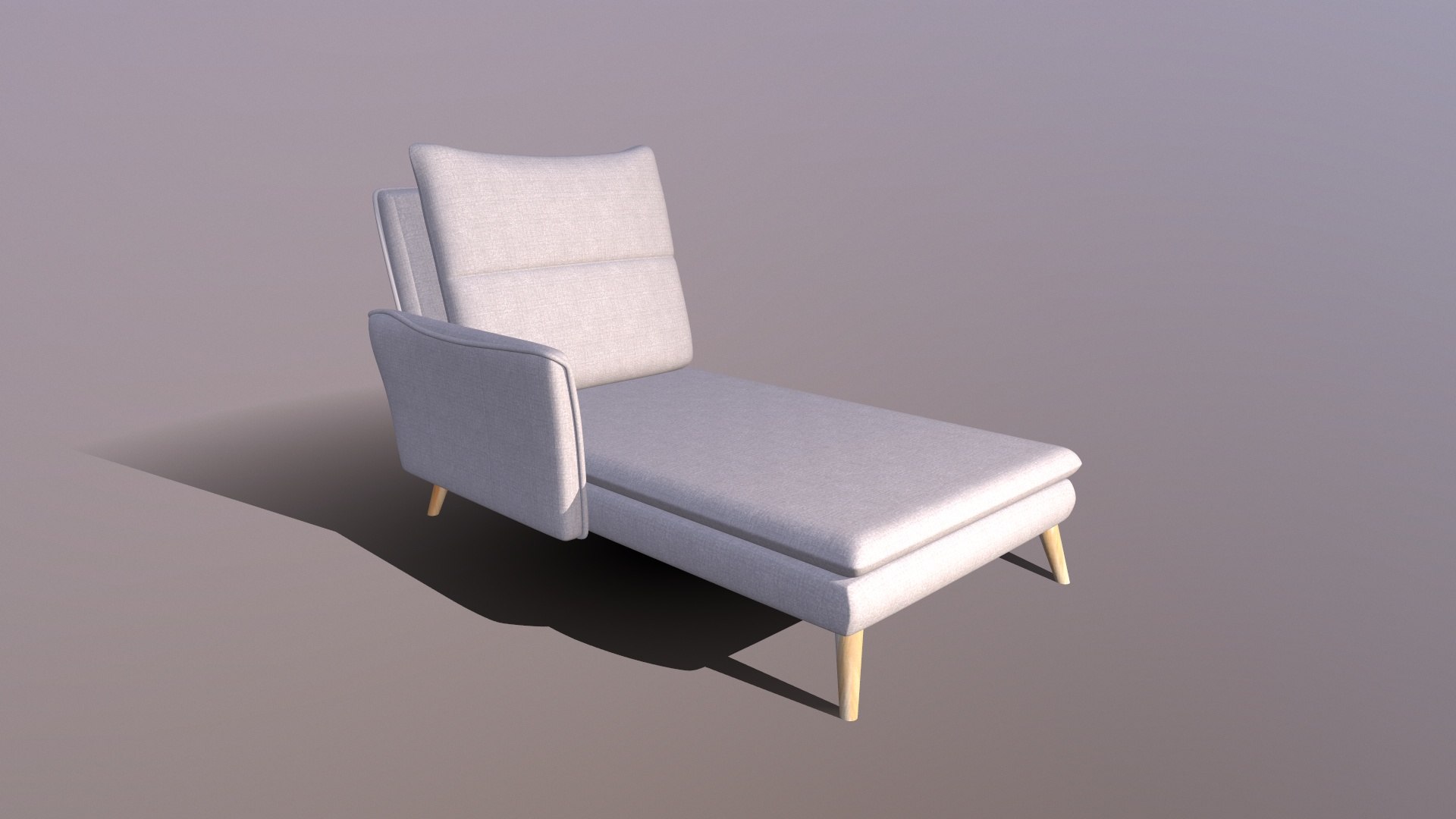 Recliner Ottoman Chaise Longue 3D Model - TurboSquid 2236616