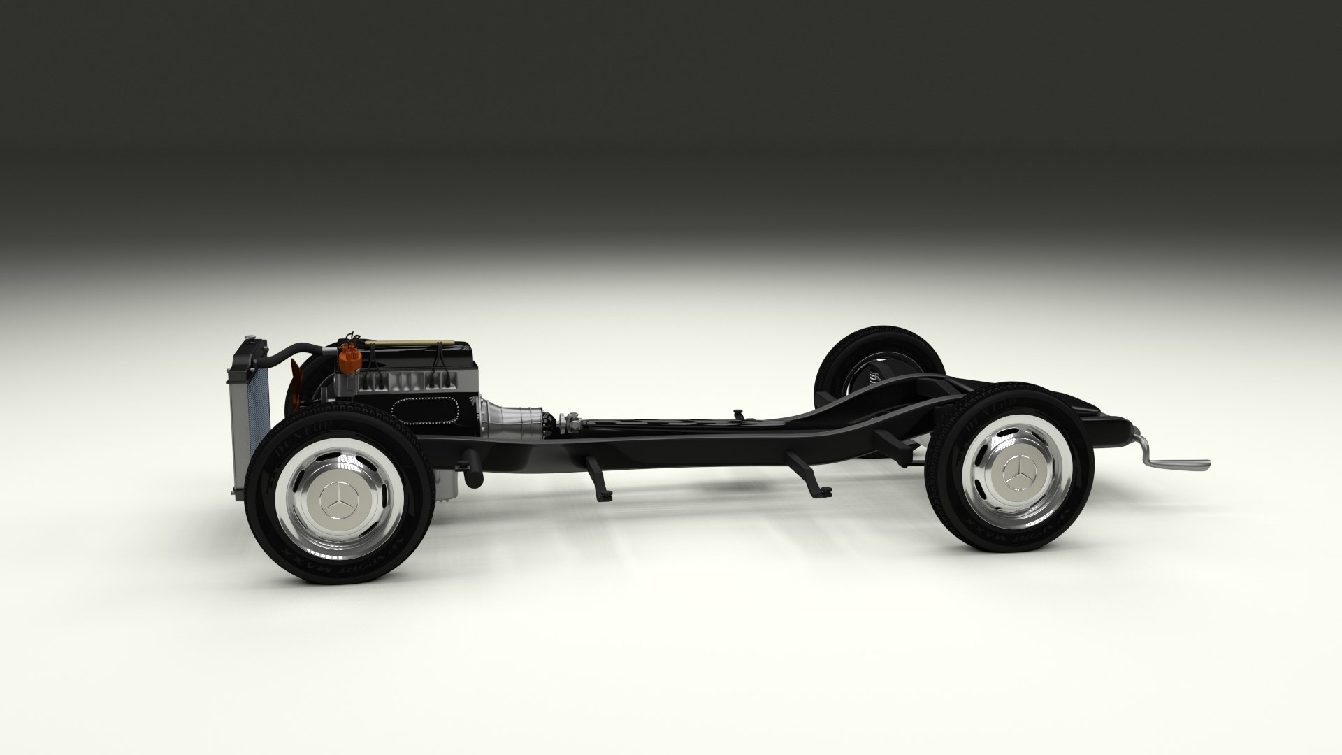 Mercedes 190sl Interior 3d Model