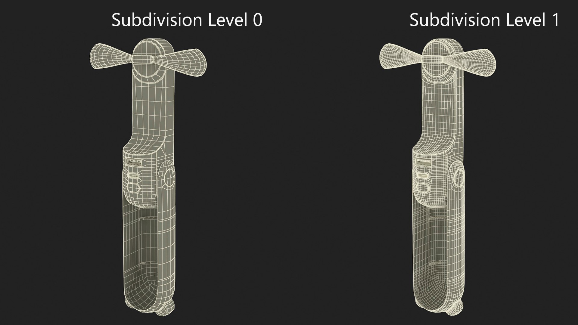 3D Handheld Mini Fan Blue Model - TurboSquid 2128829