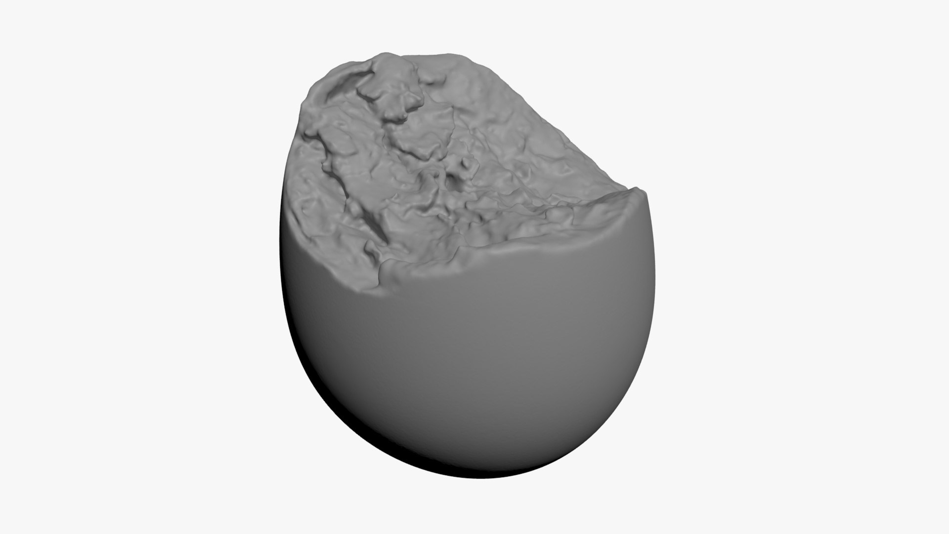Bitten Boiled Egg 02 For 3D Print 3D Model - TurboSquid 2387972