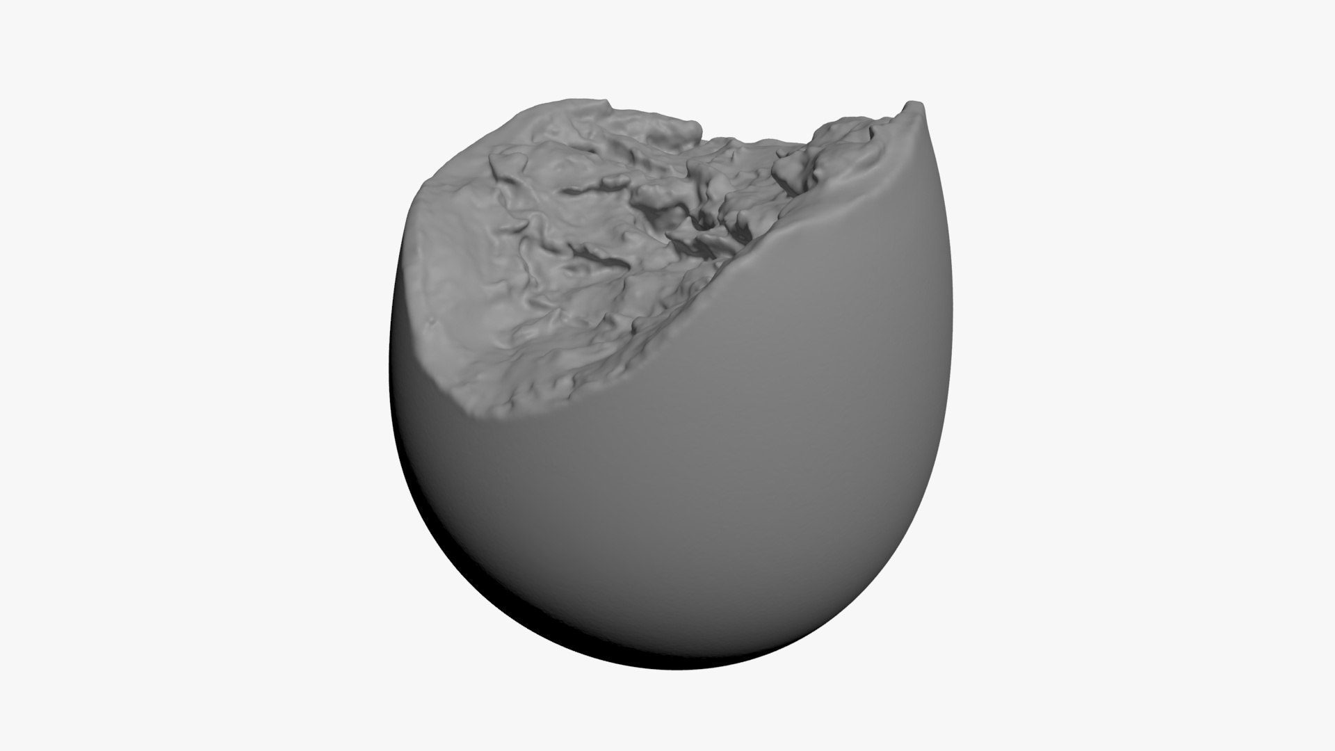 Bitten Boiled Egg 02 For 3D Print 3D Model - TurboSquid 2387972