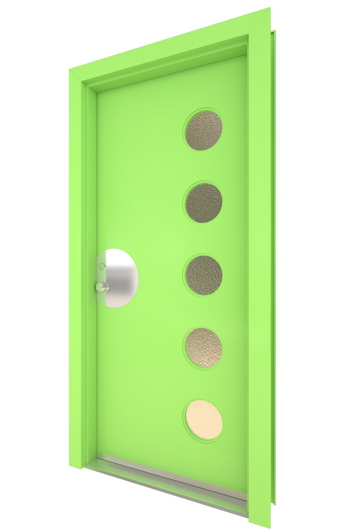 Aluminum Door Model - TurboSquid 1231106