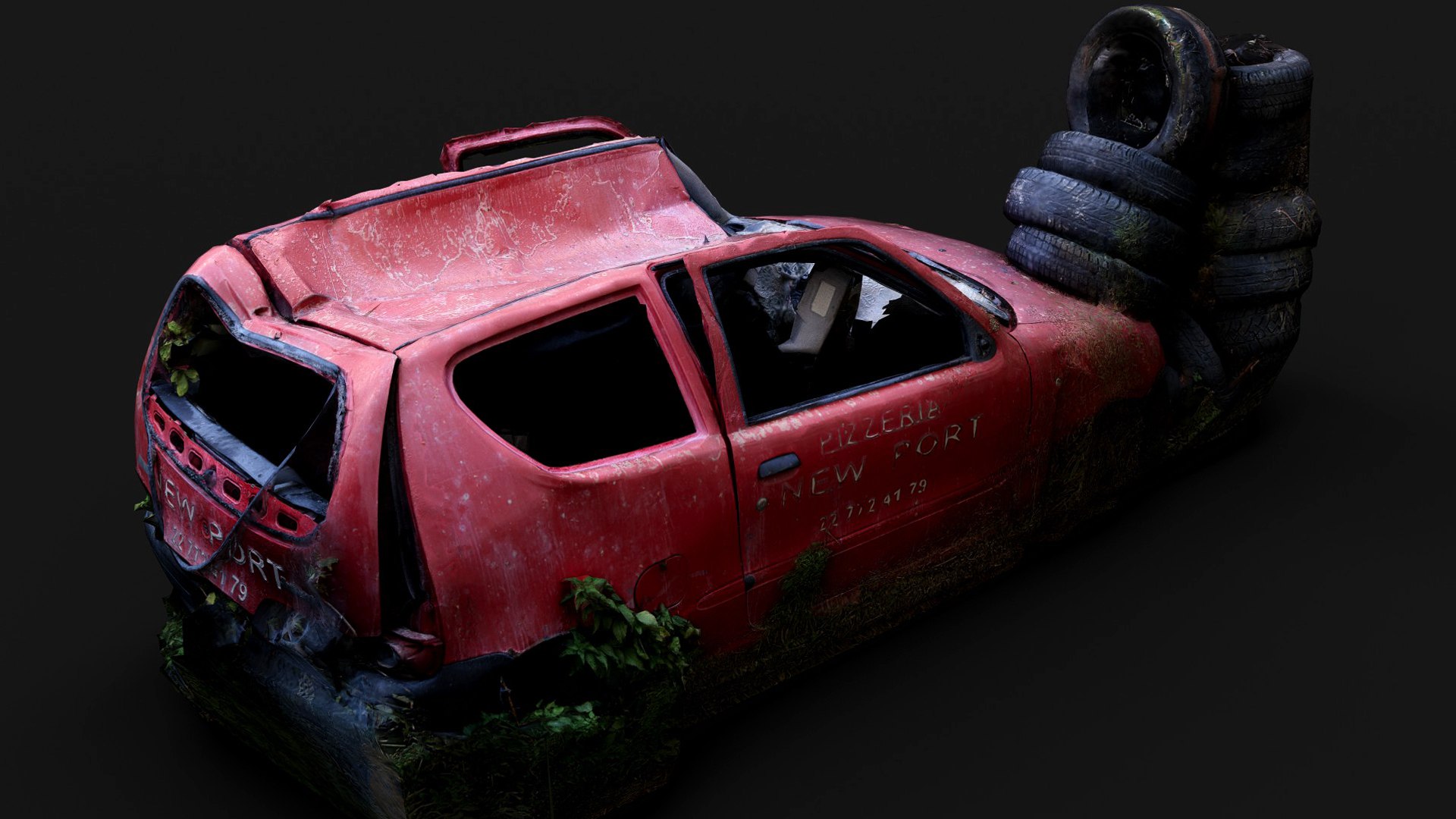 Abandoned Car Forest Wreck Photogrammetry 3D Model - TurboSquid 2339509
