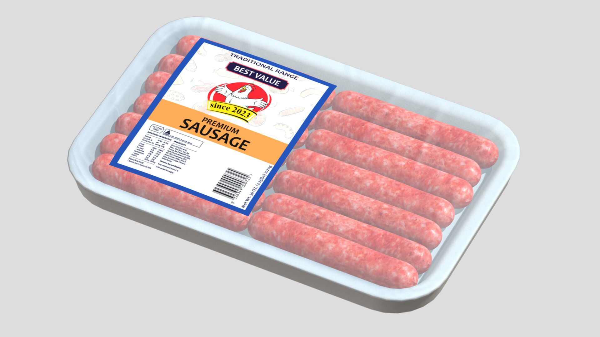 3D Model Sausages Pack Low Poly - TurboSquid 2279287