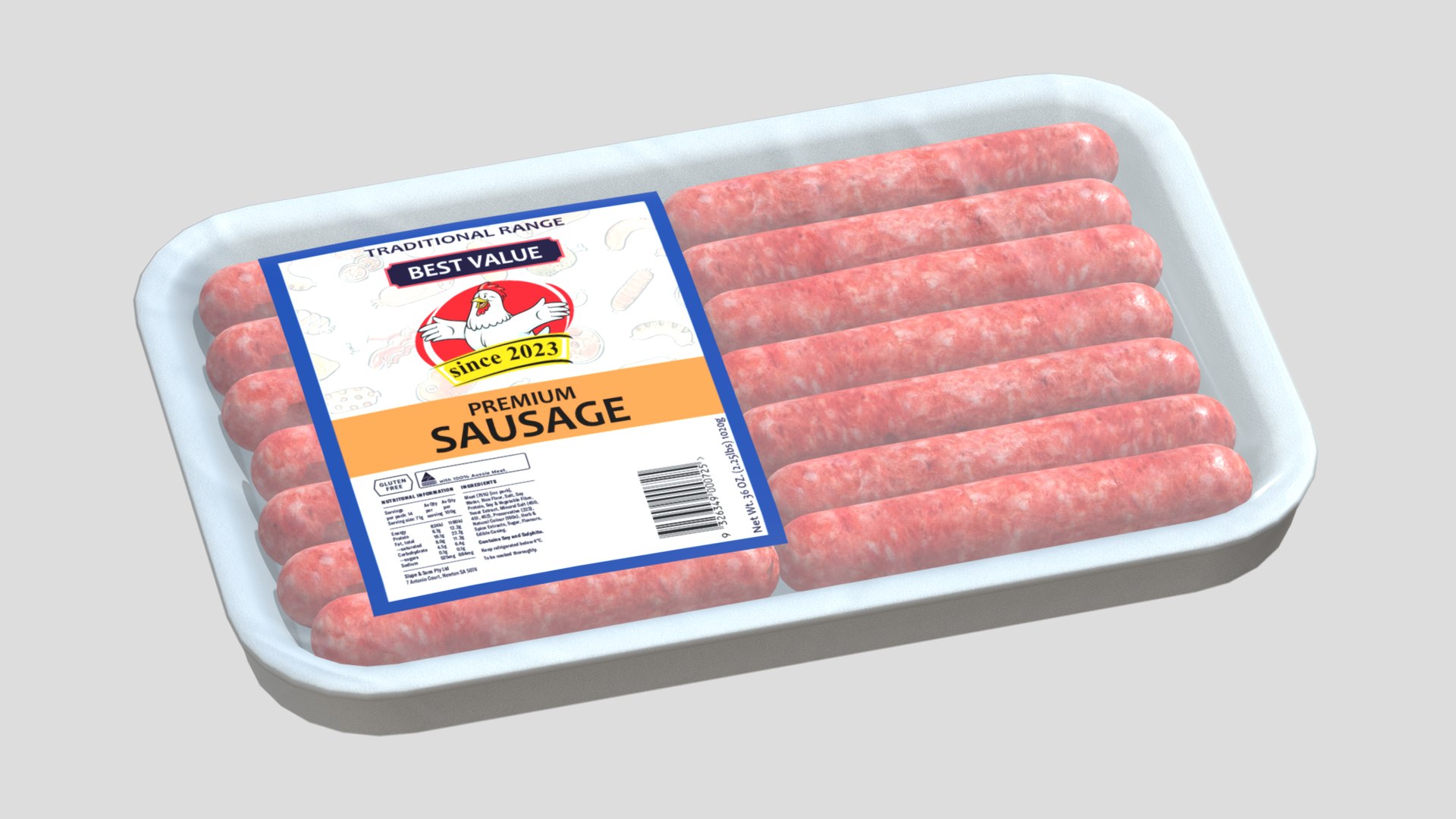 3D Model Sausages Pack Low Poly - TurboSquid 2279287