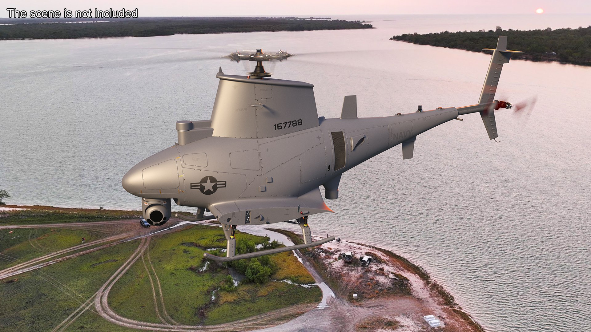 Northrop Grumman MQ-8 Fire Scout Rigged For Cinema 4D 3D - TurboSquid ...