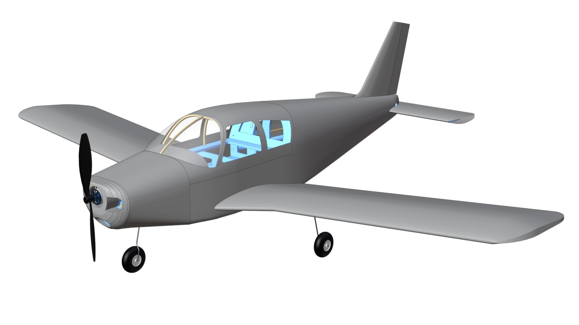 Piper PA-28 Cherokee RC Plane 3D Model 3D Model - TurboSquid 2316312
