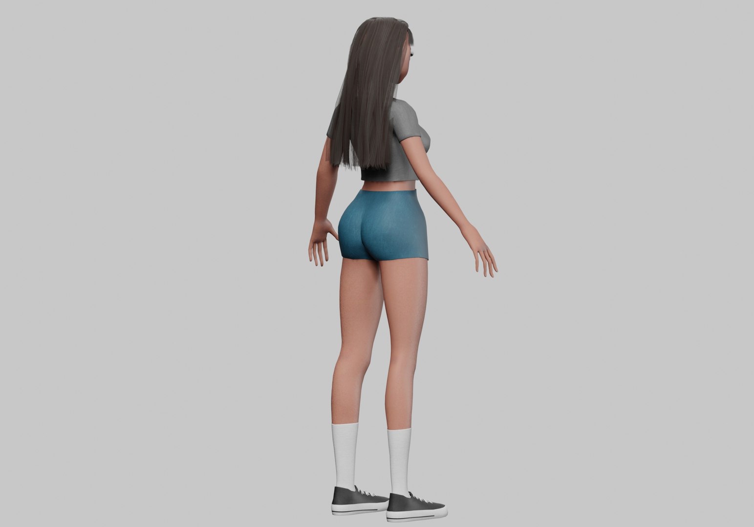 3D Anime Basic Girl V30379 - TurboSquid 2271497