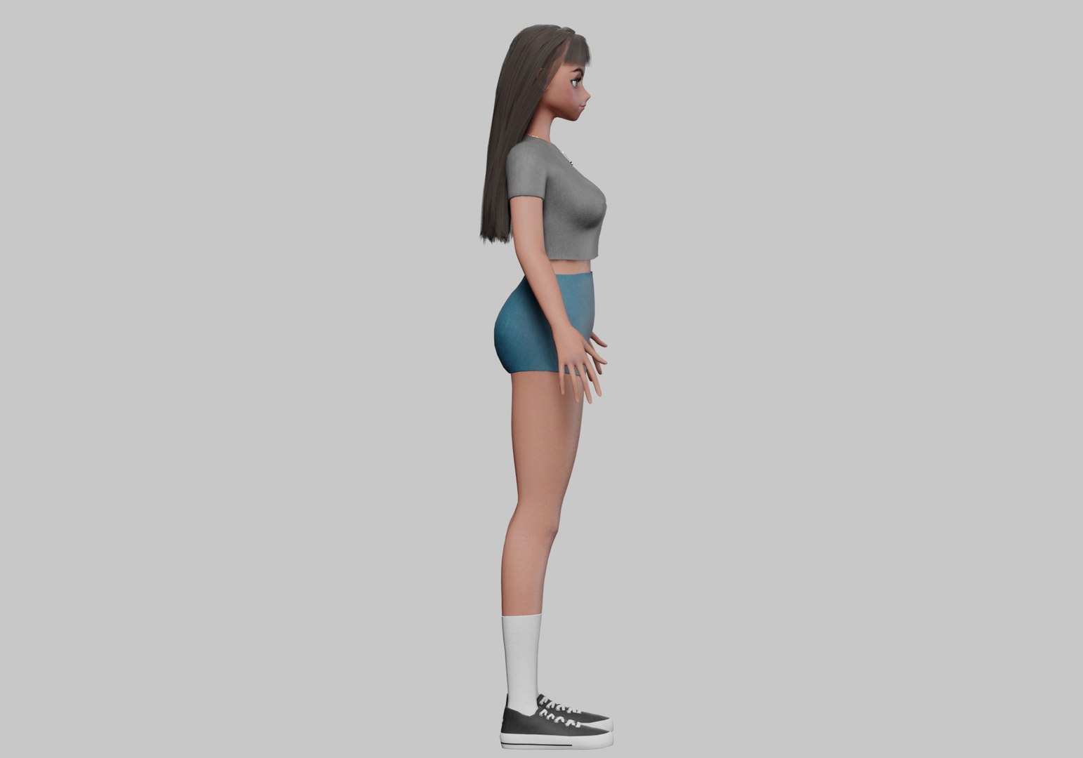 3D Anime Basic Girl V30379 - TurboSquid 2271497
