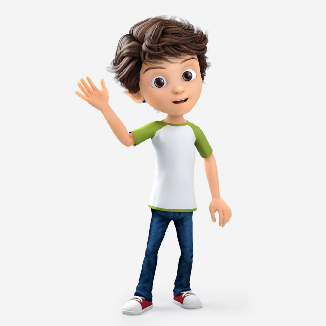 Peter Boy Cartoon 3D model - TurboSquid 1735113