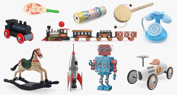 Retro Toys Collection 5 3D model - TurboSquid 1793321