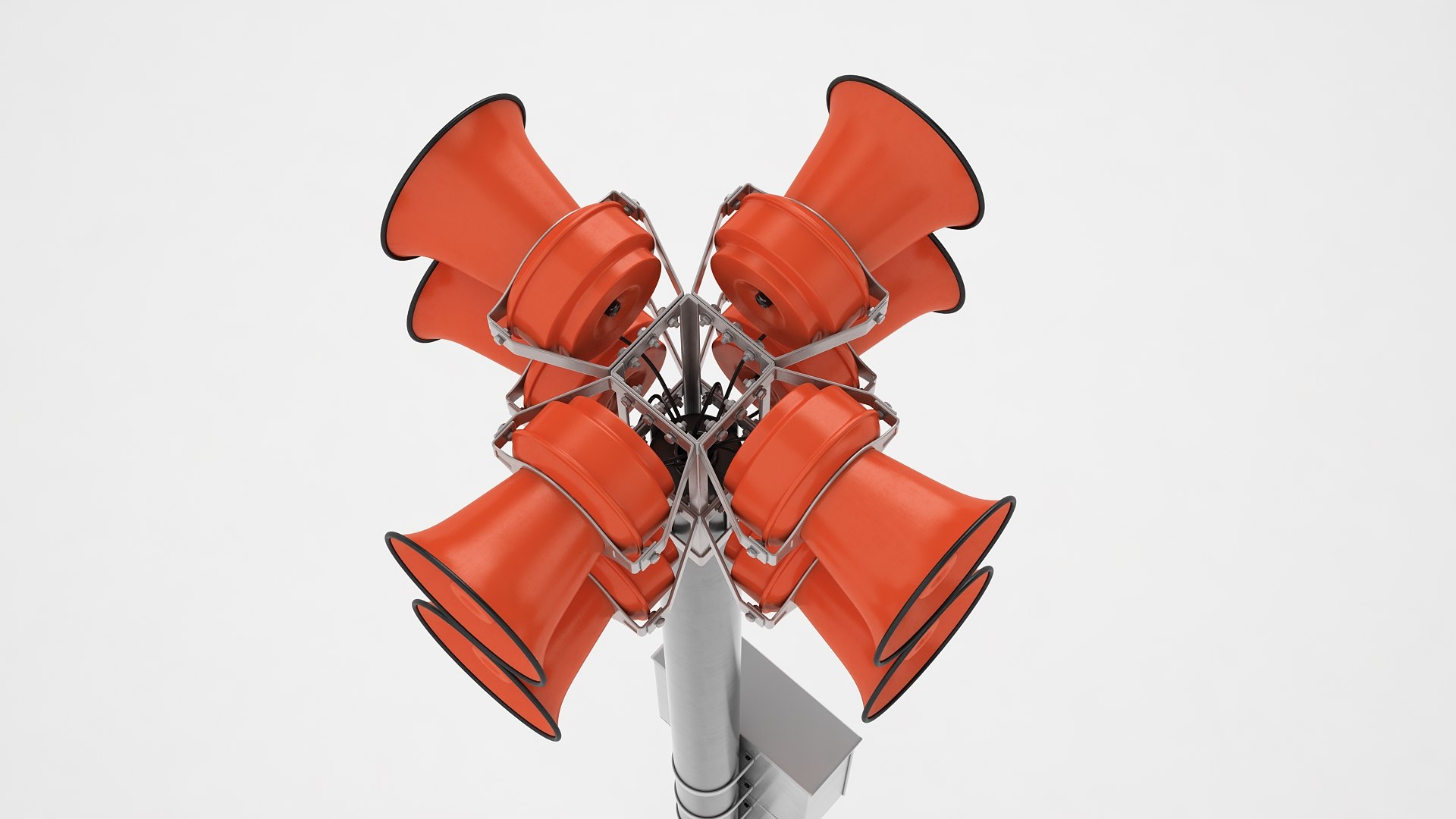 Outdoor Warning Siren Model - TurboSquid 1438781