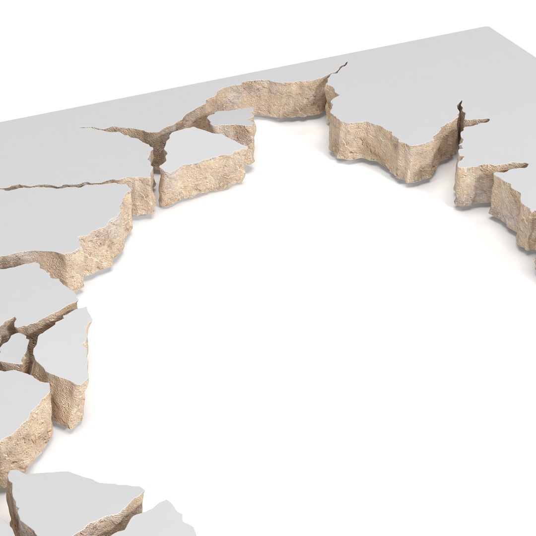 Cracked Wall Model - TurboSquid 1632512