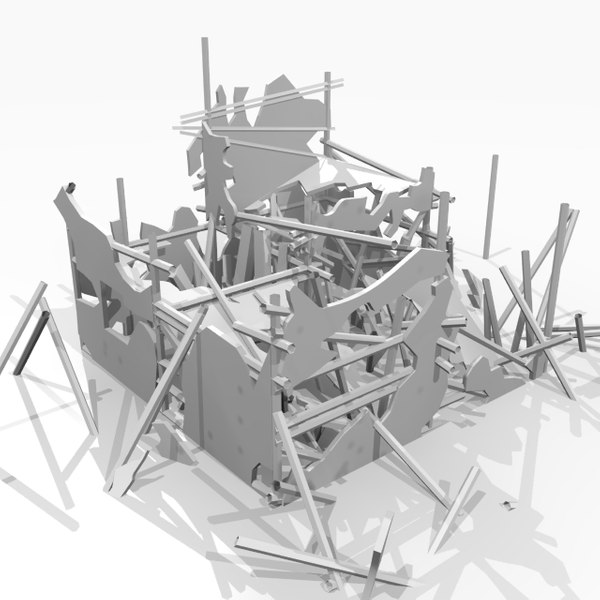 Destroyed Building STL Models for Download | TurboSquid