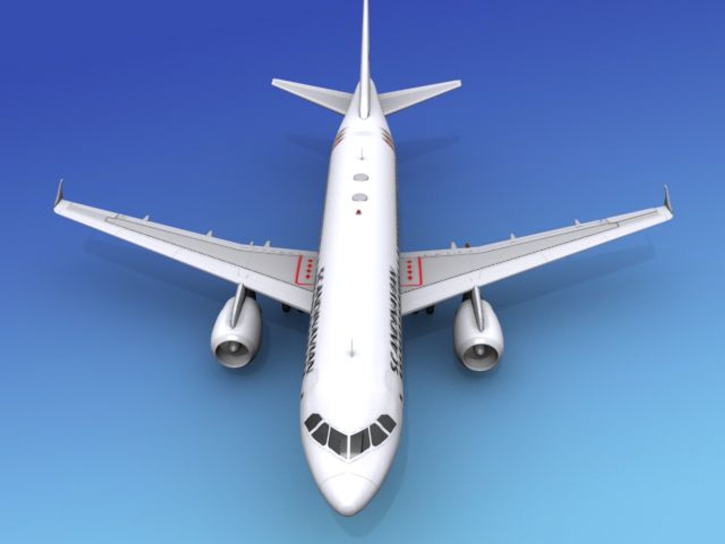 Airline Airbus Sas 3d Model