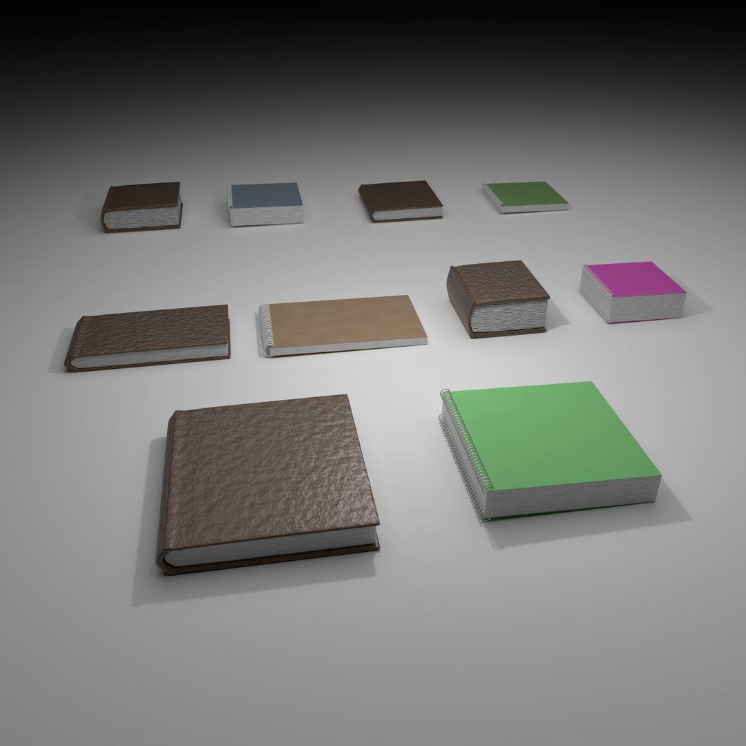 3d Model Books Collections